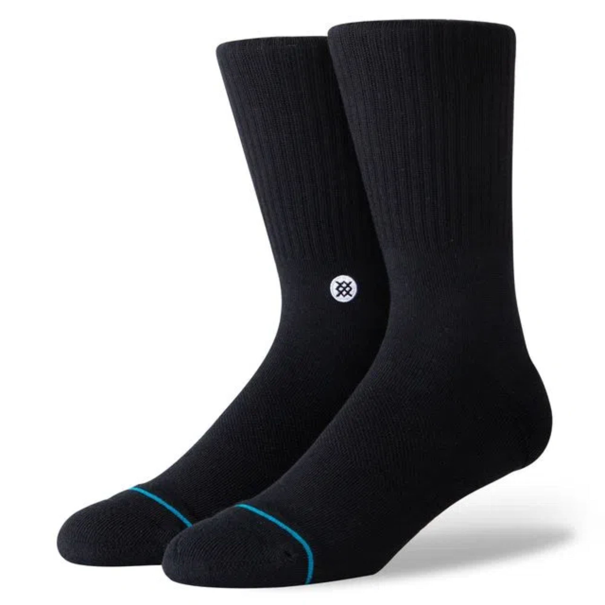 Meia Cano Alto Stance Icon Masculina Preta Bayard Esportes