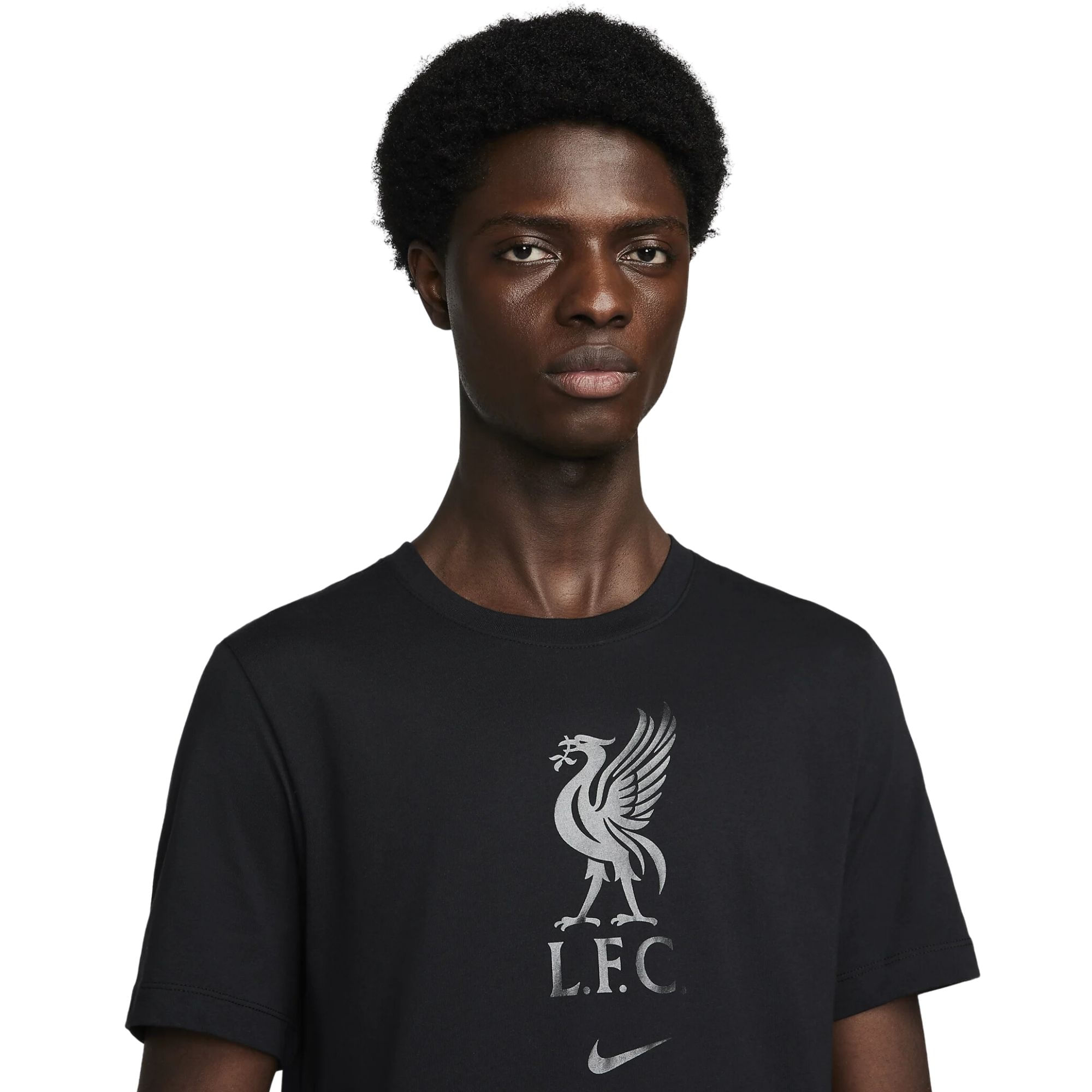 Camiseta Liverpool Fc Nike Crest SS Masculina - Preta - Bayard Esportes