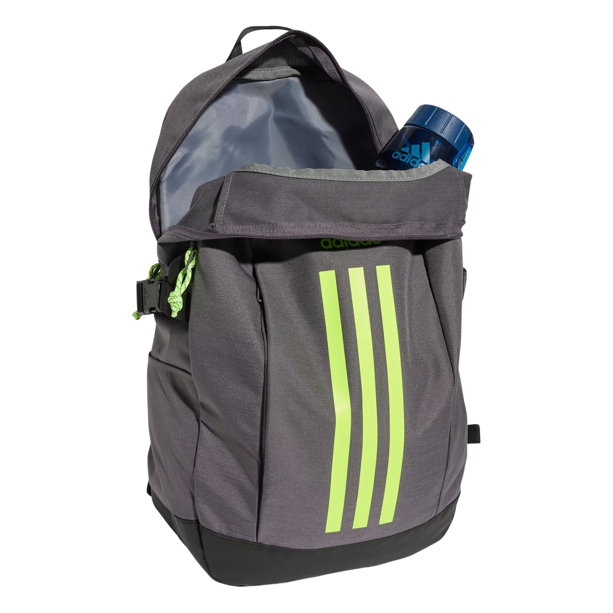 Mochila Adidas Power 3 Listras Unissex - Cinza/Verde - Bayard Esportes